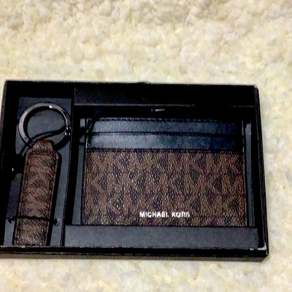 MICHAEL Michael Kors | Accessories | Mk Card Case Keychain Monogrammed ...